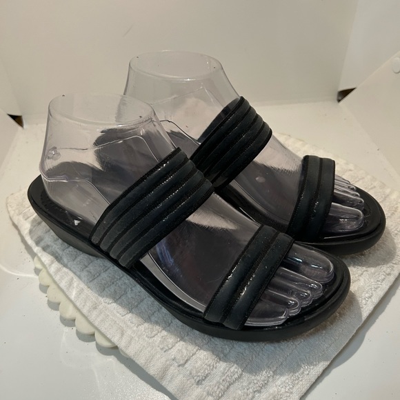 CROCS | Shoes | Crocs Charcoal Grey Slip On Slides Size 8 | Poshmark